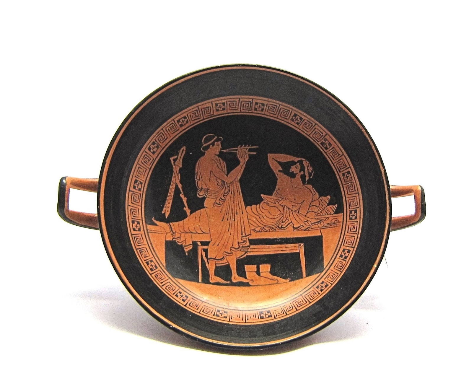 Kylix Greek Vase Attic Red Figured Kylix of Dionysus - Etsy