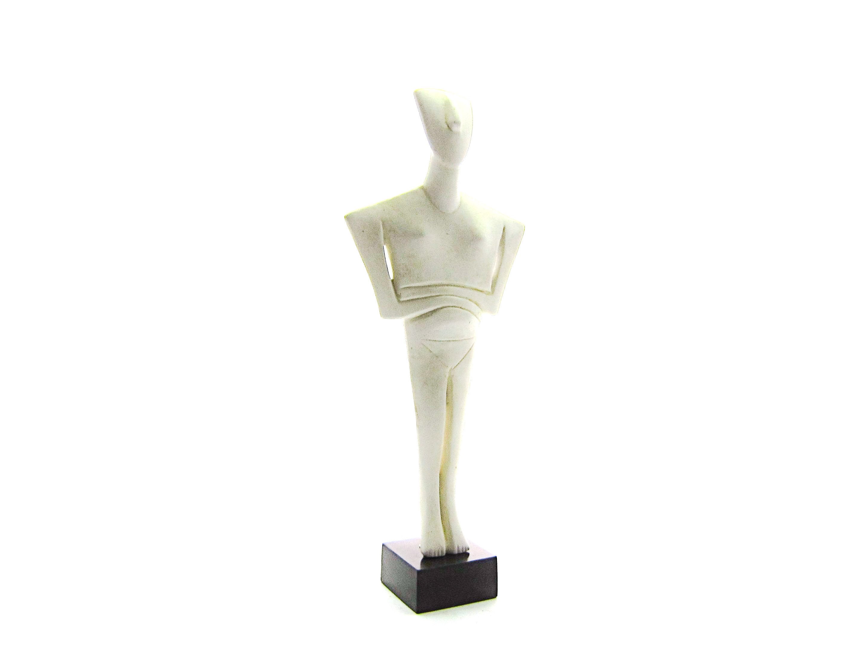 Cycladic Idol ,woman Statuette , Museum Reproduction , Primitive ...