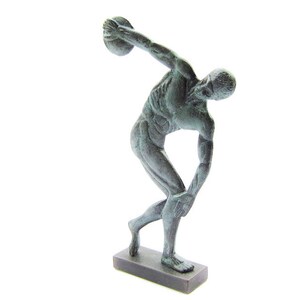 Bronze Discovolus , Disc Thrower Bronze Sculpture, Ancient Greek ...