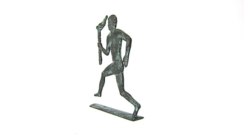 Bronze Sculpture Marathon Runner From Ancient Greece Greek - Etsy