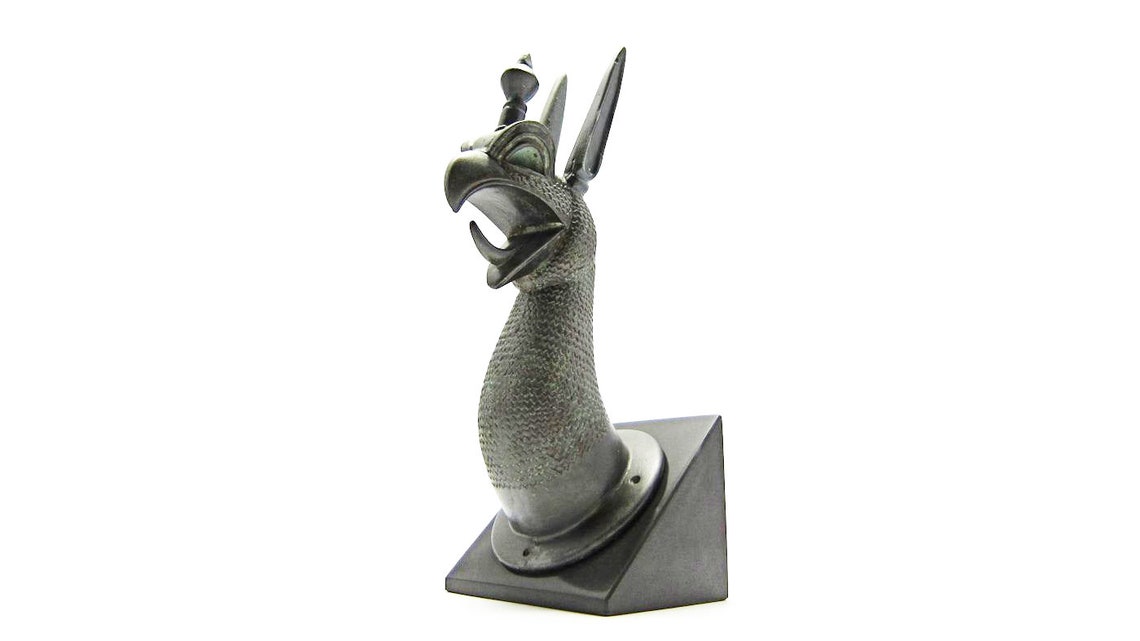 Greek Verdigris Stone Casting Griffin - Gryphon With Verdigris Patina ...