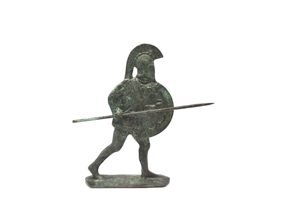 Bronze Statue of Greek Warrior , Bronze Greek Hoplite , Bronze ...
