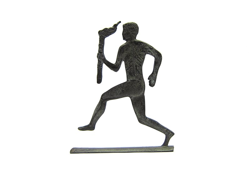 Bronze Sculpture Marathon runner from Ancient Greece Greek | Etsy
