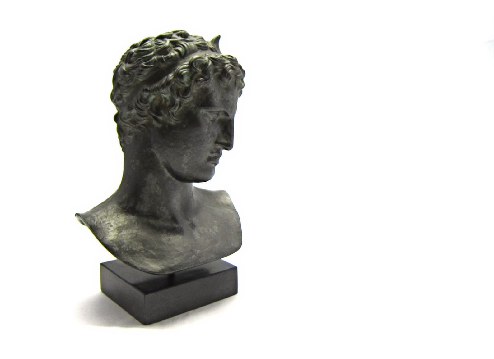 Marathon Boy Sculpture ,verdigris Effect of Greek Stone Casting of Bust ...