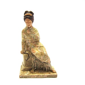 Tanagra Figurine , Woman Figure, Greek Terracotta Statue - Etsy