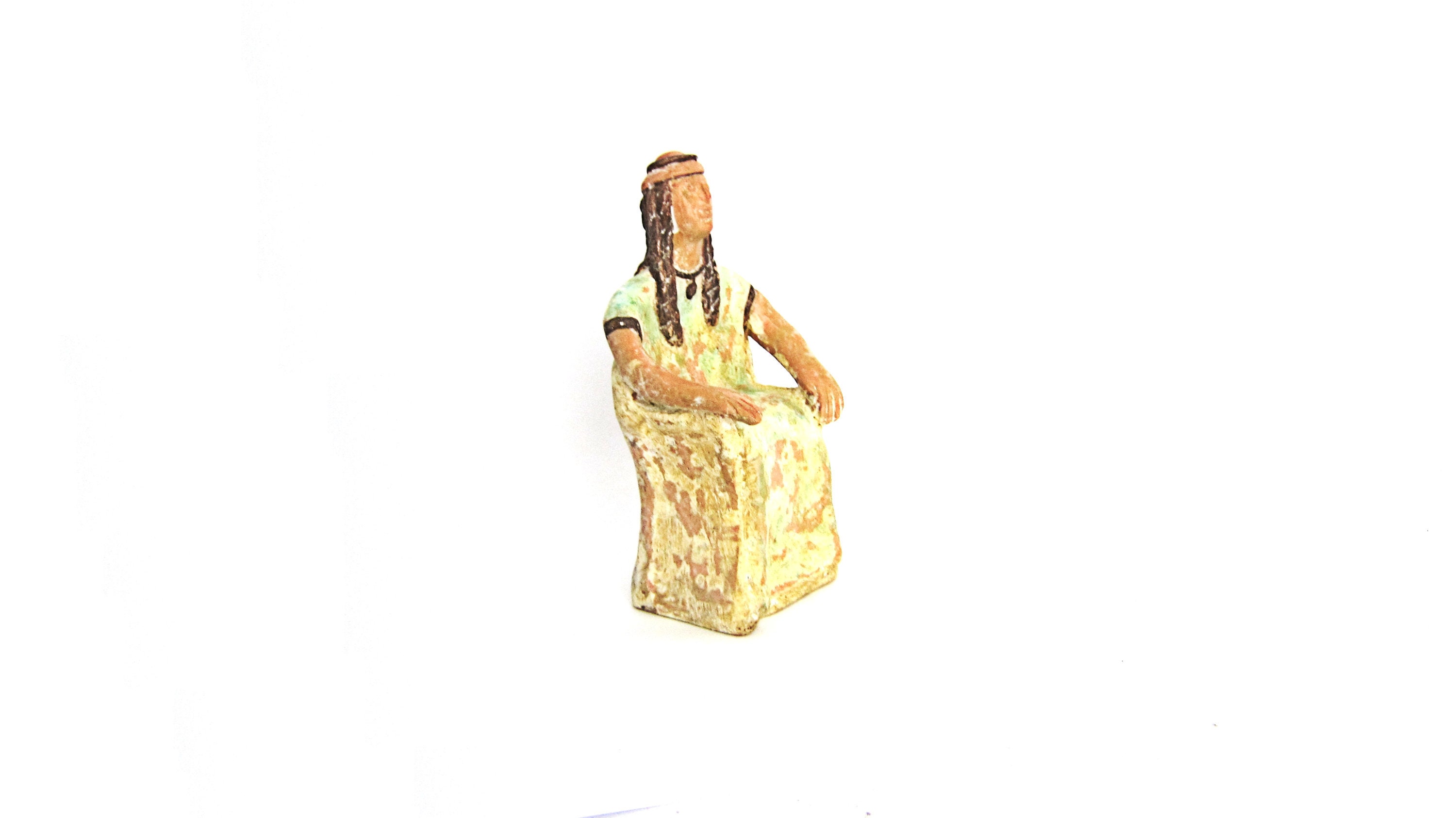 Tanagra Figurine Woman Figure Greek Terracotta Statue | Etsy