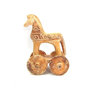 Terracotta Trojan Greek Horse , Museum Quality Art , Ancient Toy - Etsy