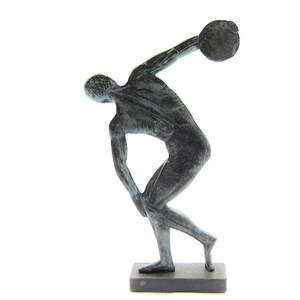 Bronze Discovolus , Disc Thrower Bronze Sculpture, Ancient Greek ...
