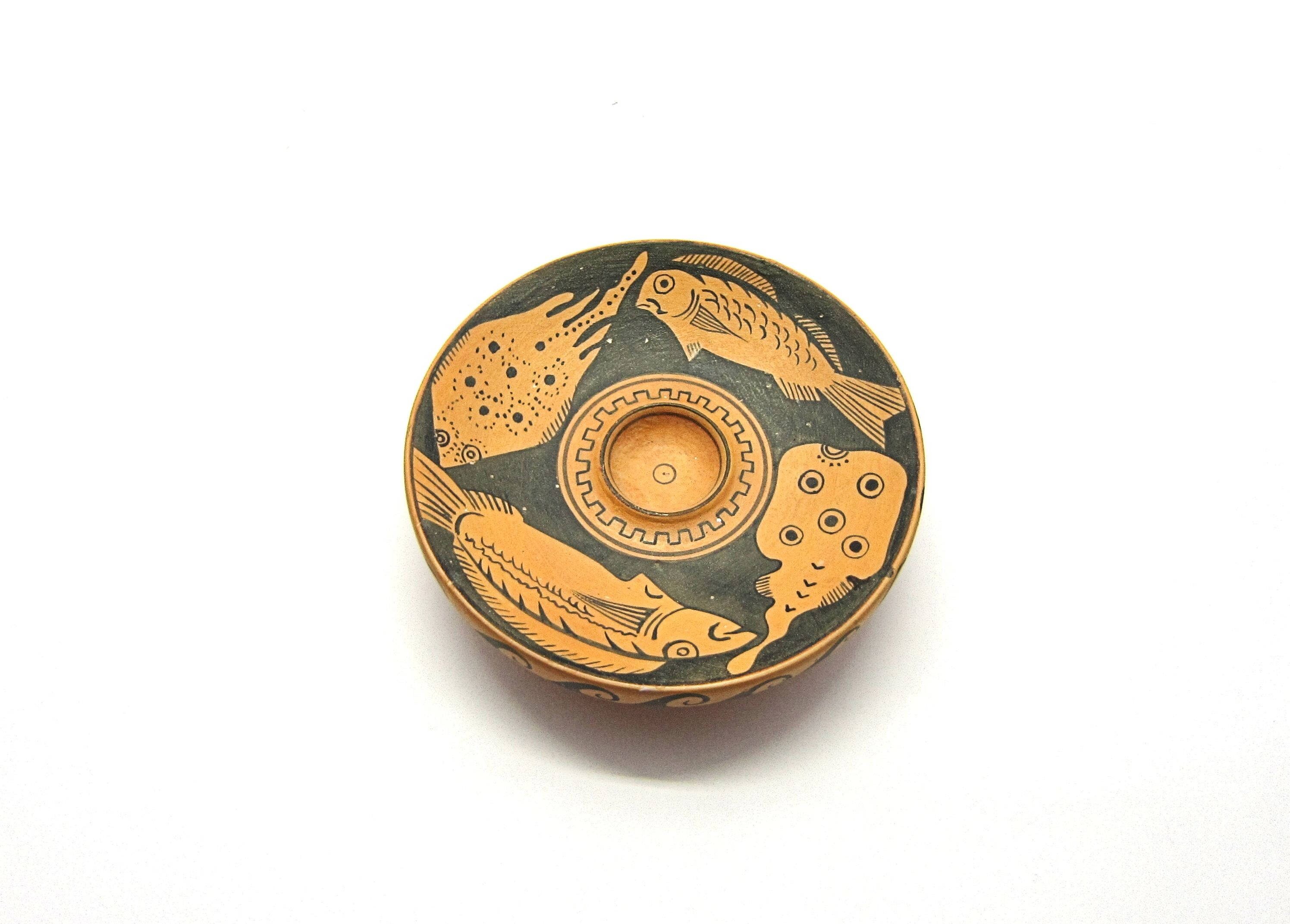 Ancient Fish Plate , Greek Vase , Attic Red Figure Fish Plate ...