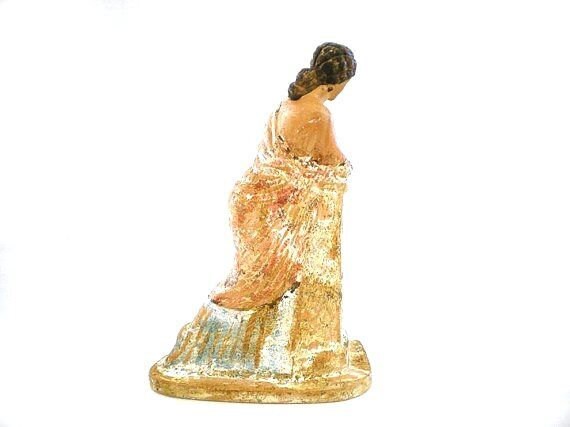Tanagra Female Terracotta Figurine Greek Sculpture Ceramic - Etsy
