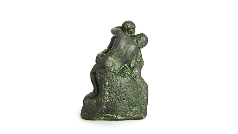 Verdigris Effect on Statue of Roden 'kiss' Museum Quality Art Sculpture ...