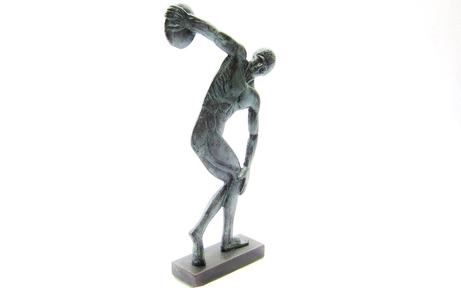 Bronze Discovolus , Disc Thrower Bronze Sculpture, Ancient Greek ...