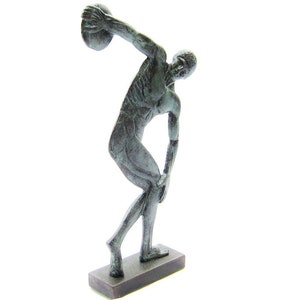 Bronze Discovolus , Disc Thrower Bronze Sculpture, Ancient Greek ...