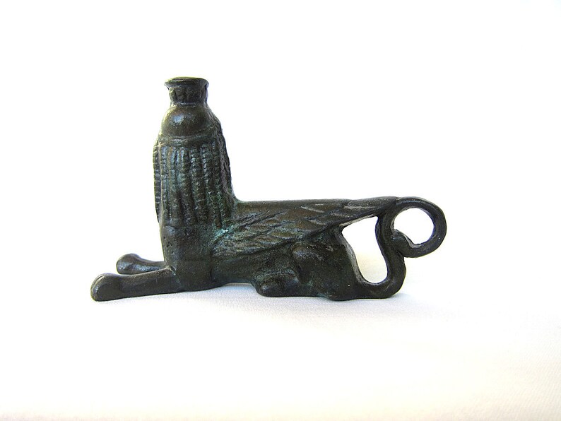 Metal Bronze Greek Sphinx , Mythological Creature , Museum Copy From ...