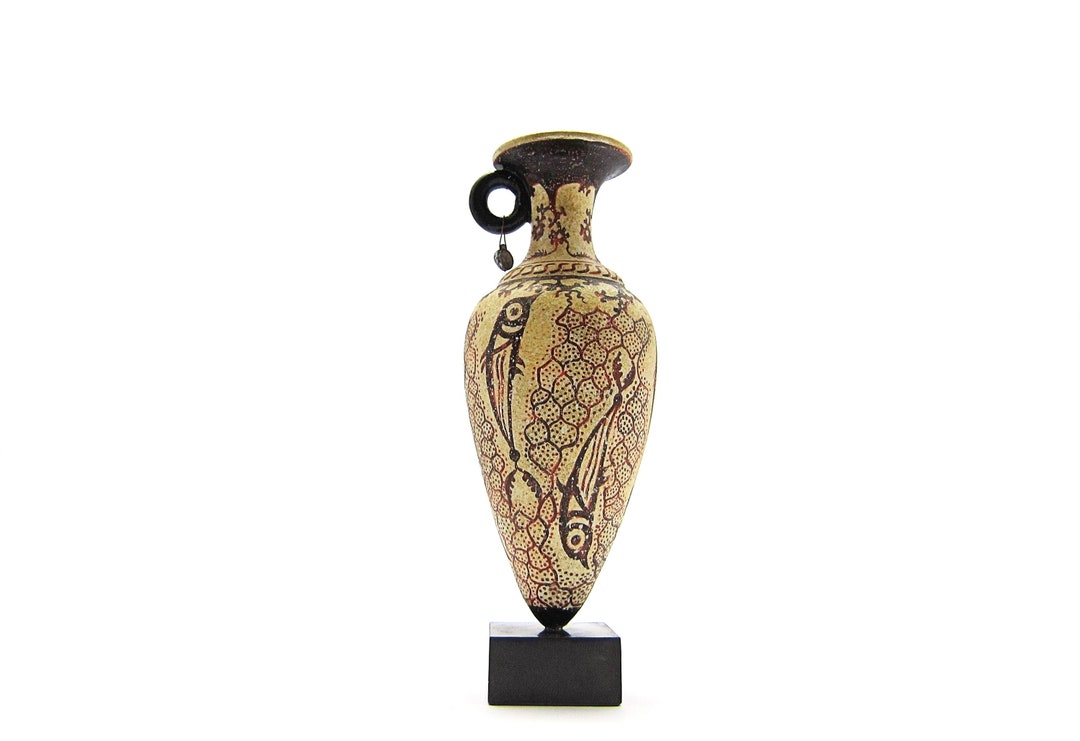 Greek Vase , Greek Minoan Terracotta Cretan Rhyton Marine Style ...
