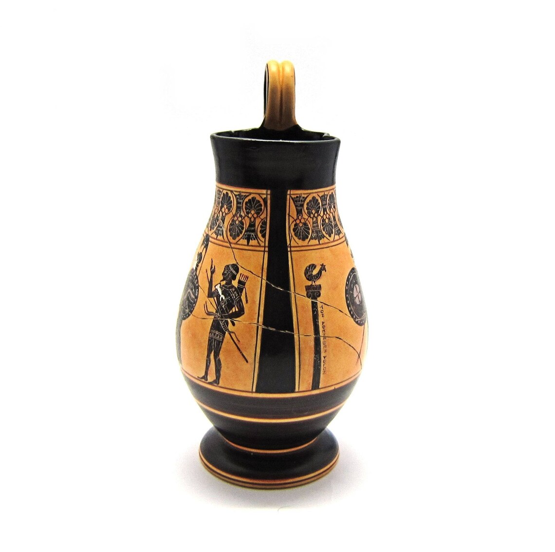 Greek Vase Black Figure Olpe of Hercules Entering to Olympus - Etsy