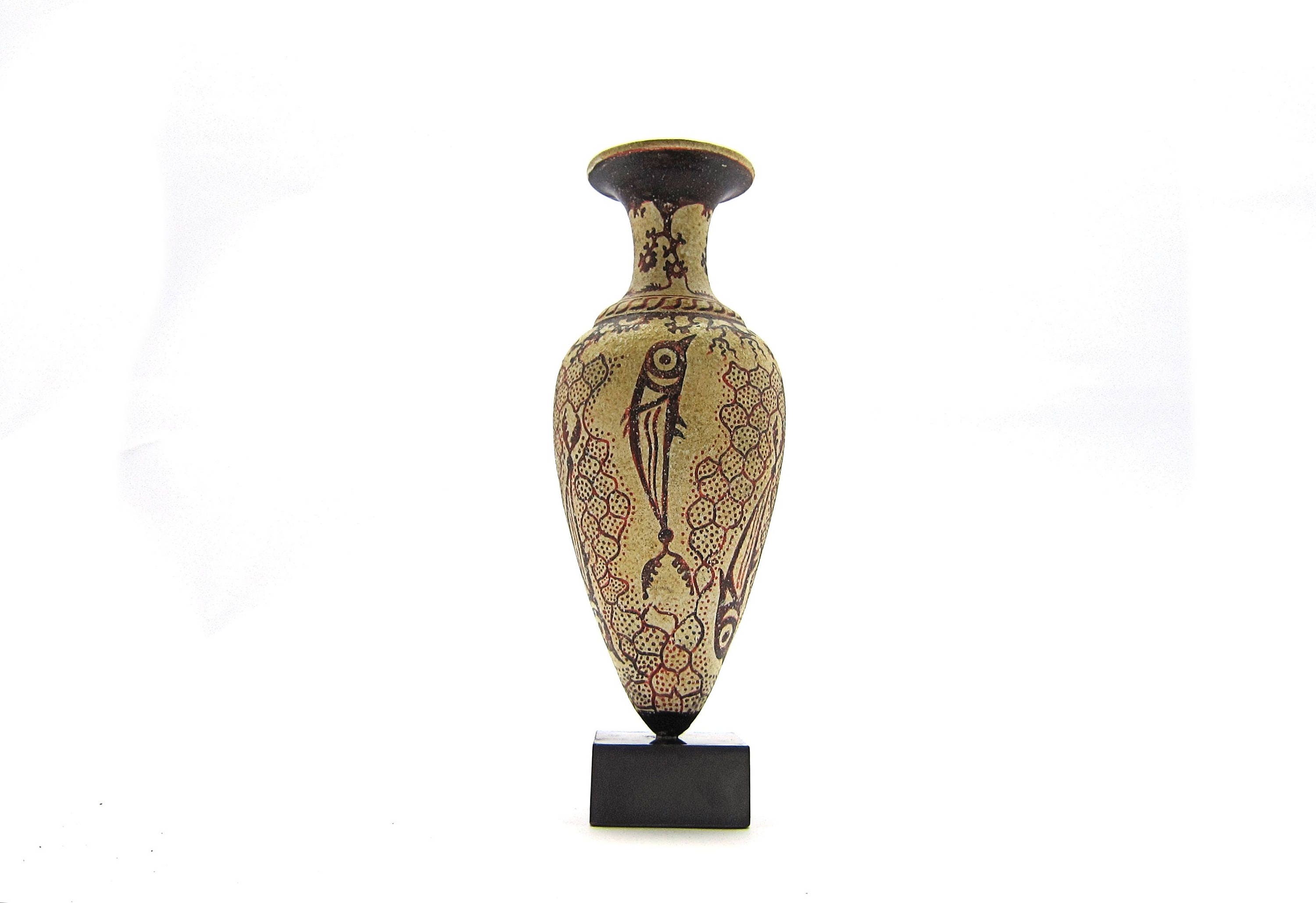 Greek Vase Greek Minoan Terracotta Cretan Rhyton Marine - Etsy