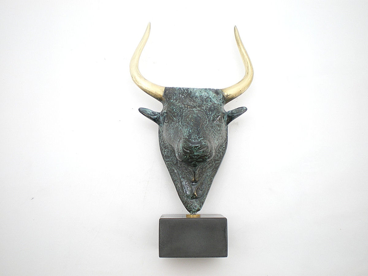 Minoan Bronze Bull , Greek Mythology Animal , Metal Sculpture - Etsy UK