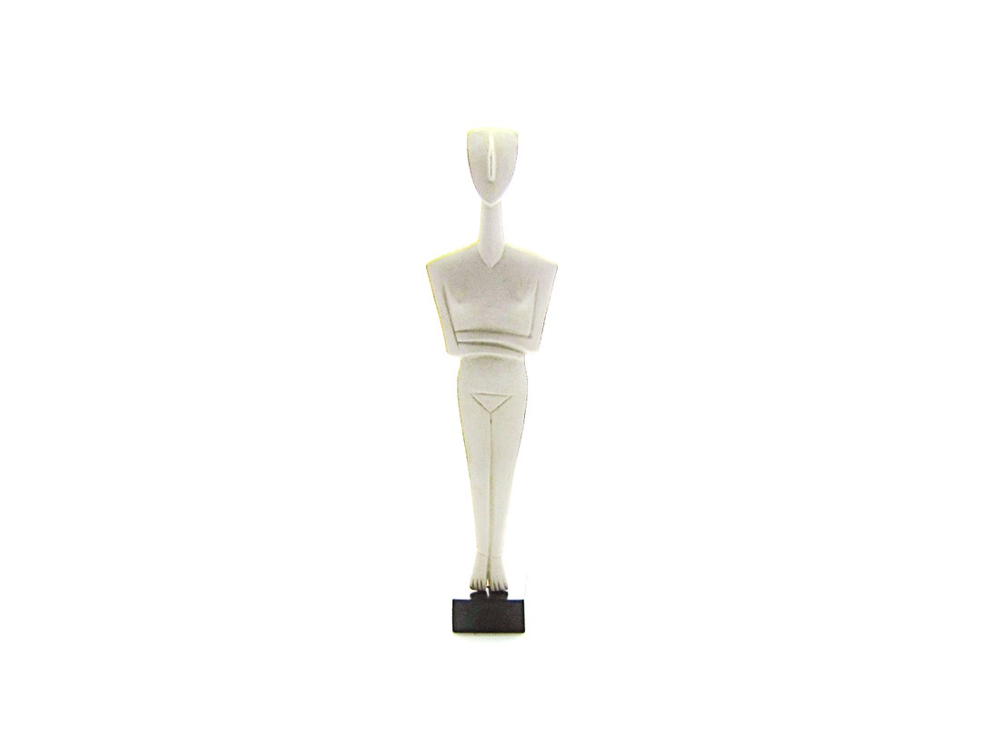 Abstract Ancient Greek Geometrical Female Statue Cycladic Art - Etsy