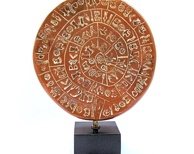 Ancient Greek Museum Reproduction Phaistos Disc , Exact Replica From ...