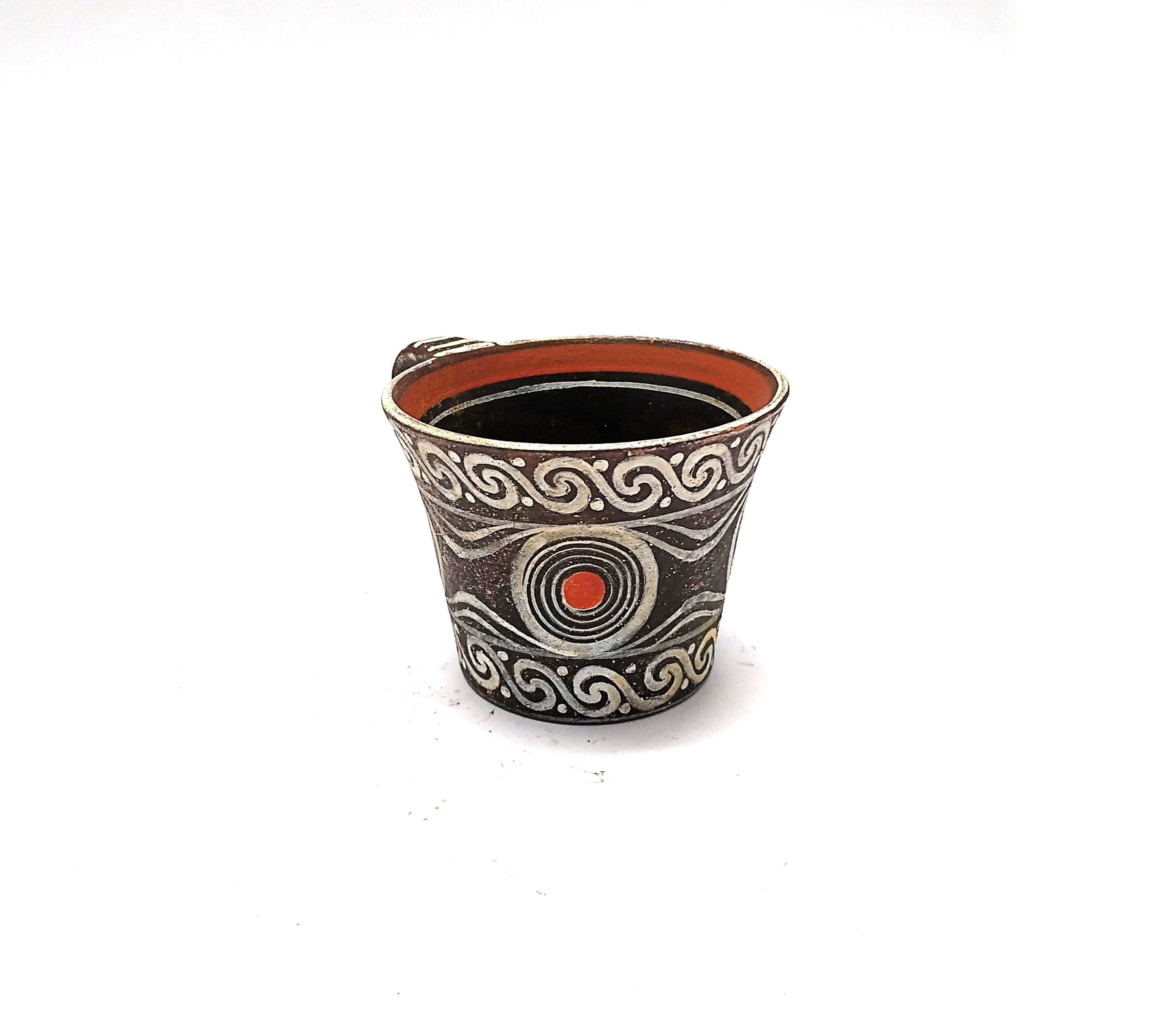 Greek Vase , Minoan Cretan Cup , Reproduction From Museum of Heraklion ...