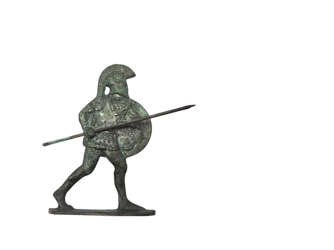 Bronze Statue of Greek Warrior , Bronze Greek Hoplite , Bronze ...