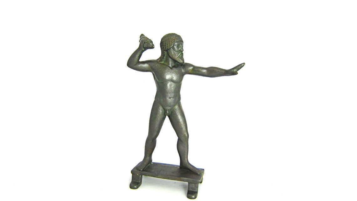 God Zeus of Dodonis Stone Casting Sculpture With Verdgris - Etsy