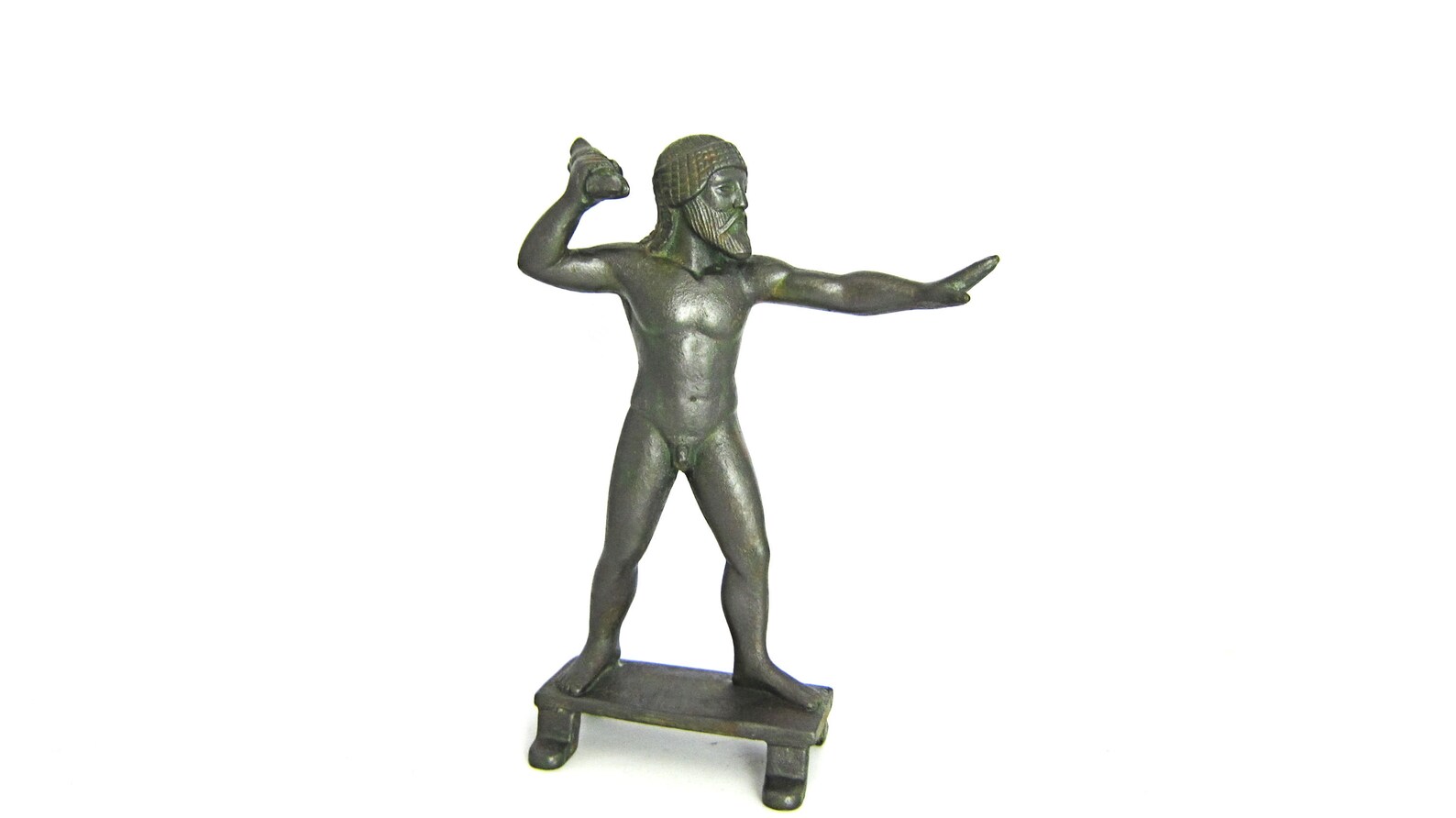God Zeus of Dodonis , Stone Casting Sculpture With Verdgris Effect From ...