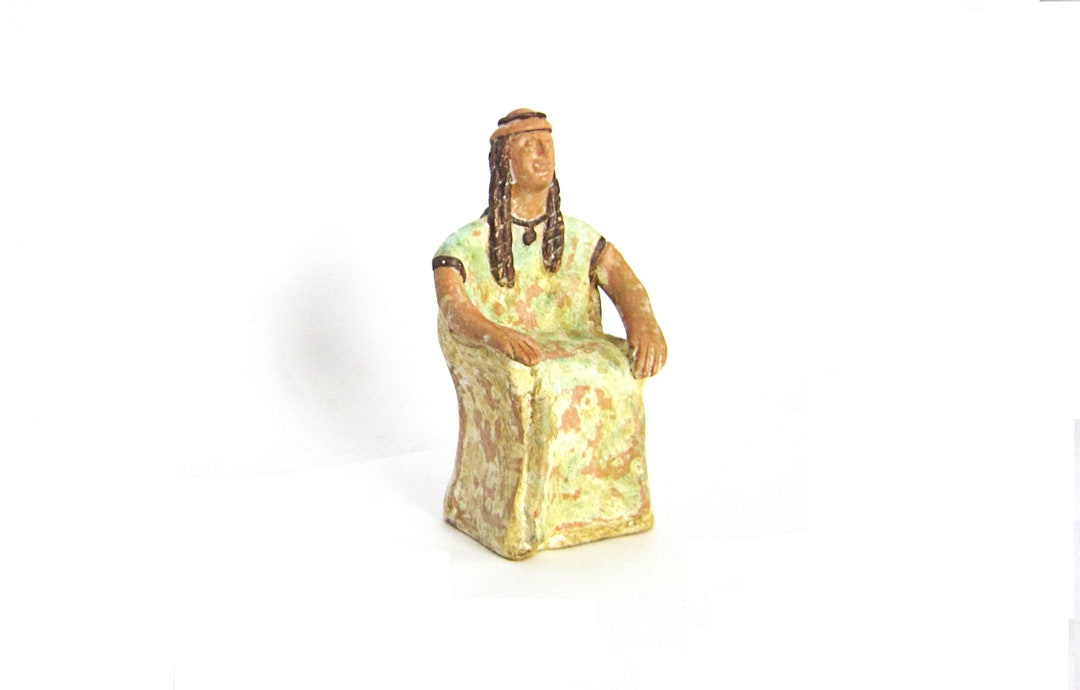 Tanagra Figurine , Woman Figure, Greek Terracotta Statue - Etsy