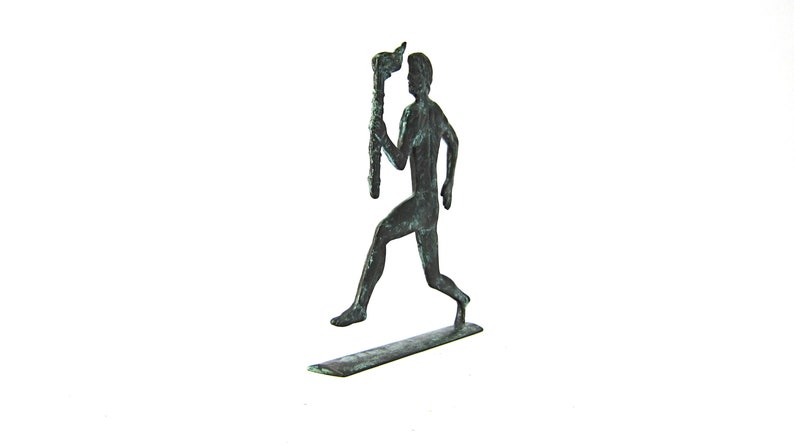 Bronze Sculpture Marathon Runner From Ancient Greece Greek - Etsy