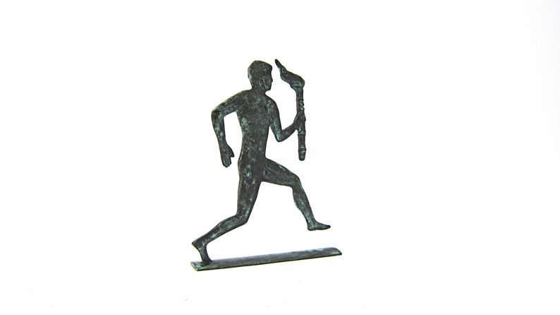 Bronze Sculpture Marathon Runner From Ancient Greece Greek - Etsy