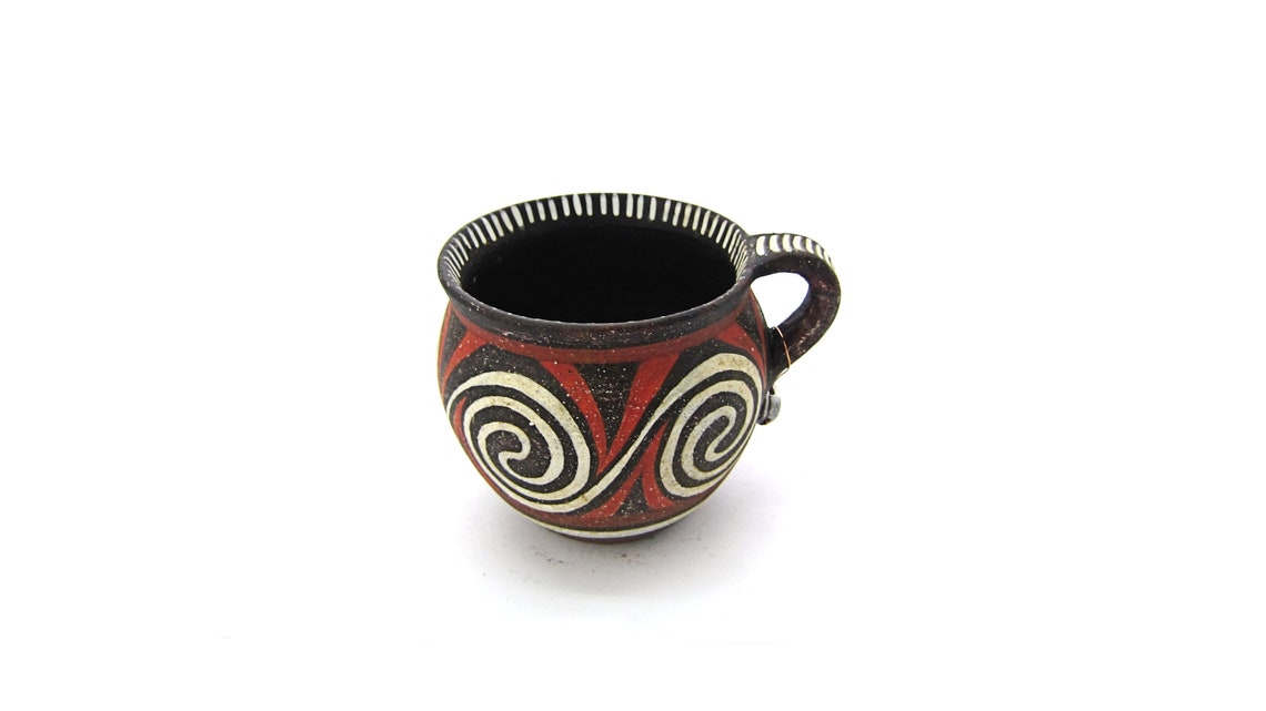 Greek Vase , Minoan Cretan Cup , Reproduction From Museum of Heraklion ...