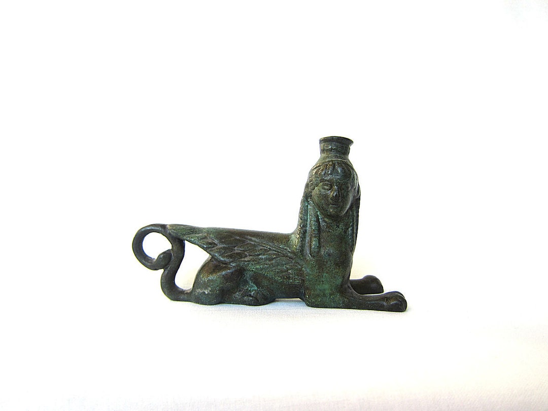 Metal Bronze Greek Sphinx , Mythological Creature , Museum Copy From ...