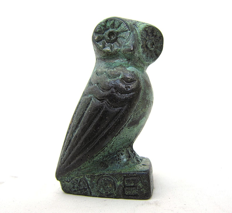 Athena Owl , Bird of Wisdom in Greek Mythology - Etsy