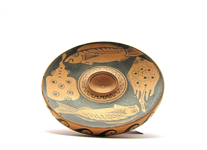 Ancient Fish Plate , Greek Vase , Attic Red Figure Fish Plate ...