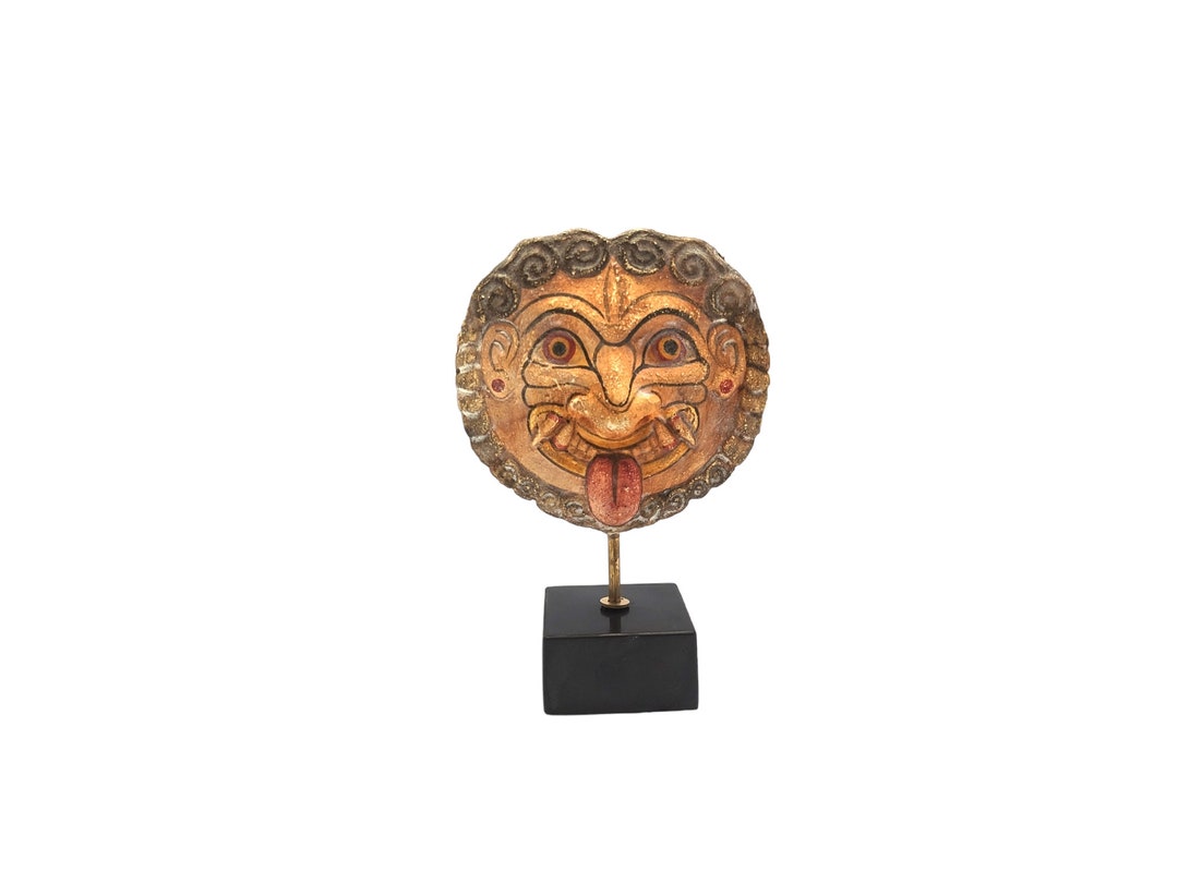 Medusa Terracotta Hand Painted Mask Reproduction From Syracuse ...