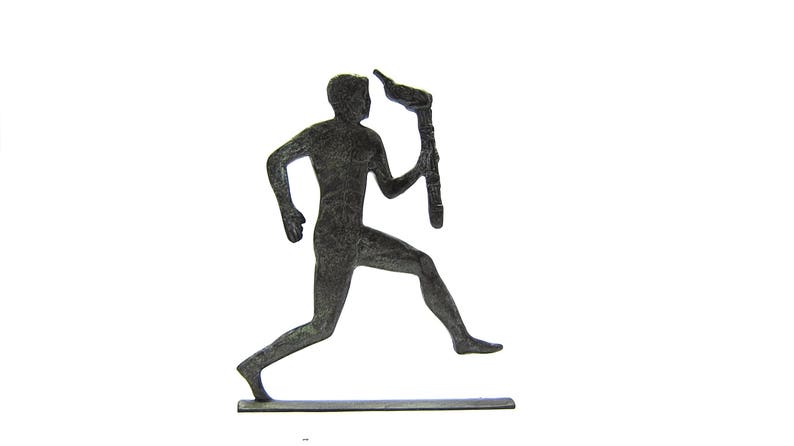 Bronze Sculpture Marathon runner from Ancient Greece Greek | Etsy