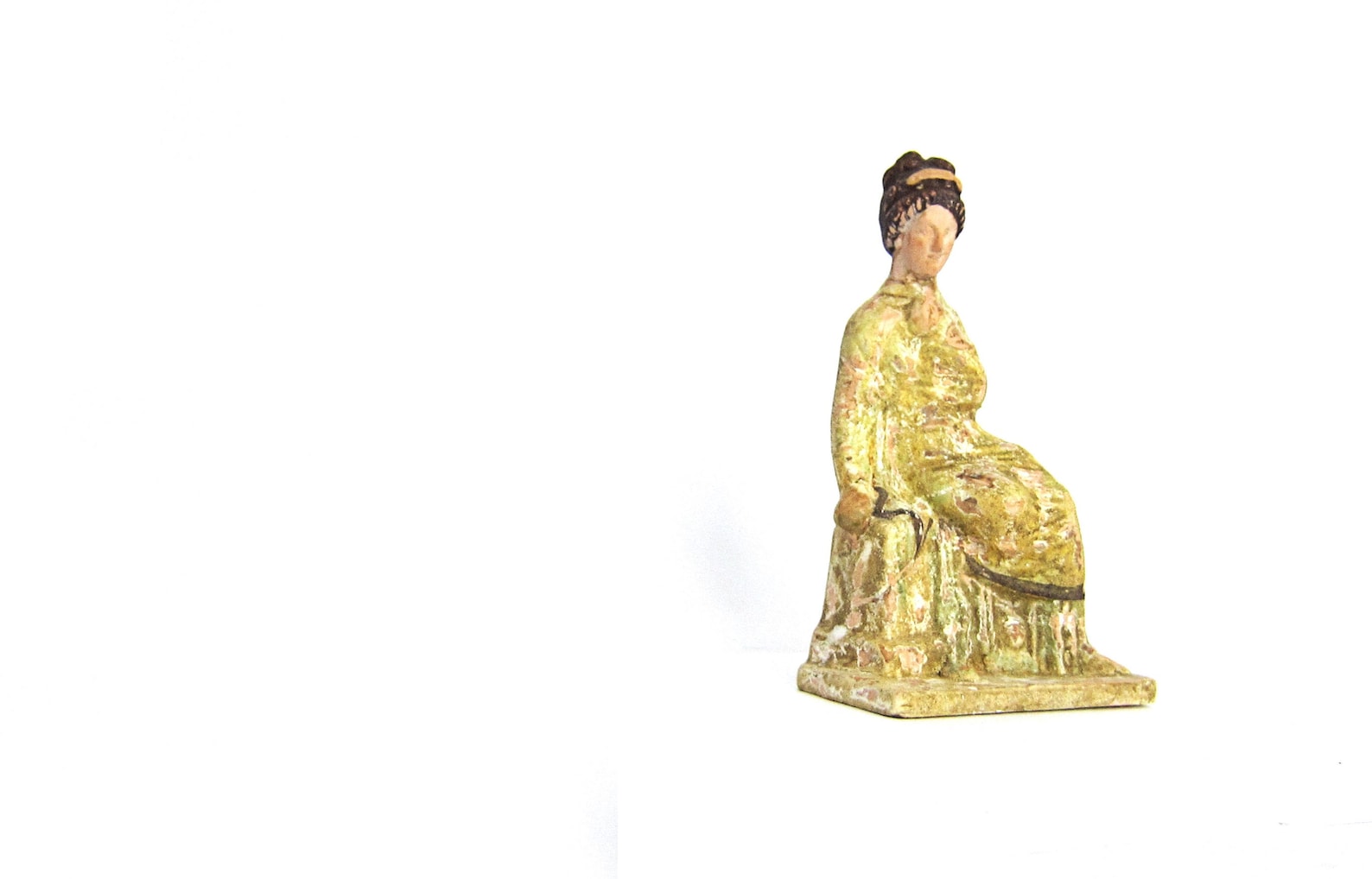 Tanagra Figurine , Woman Figure, Greek Terracotta Statue - Etsy