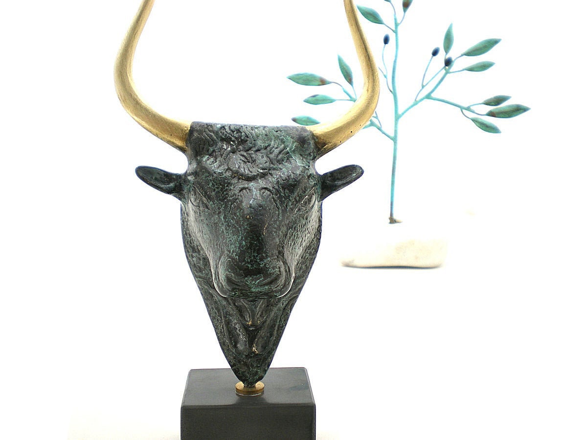 Minoan Bronze Bull , Greek Mythology Animal , Metal Sculpture - Etsy