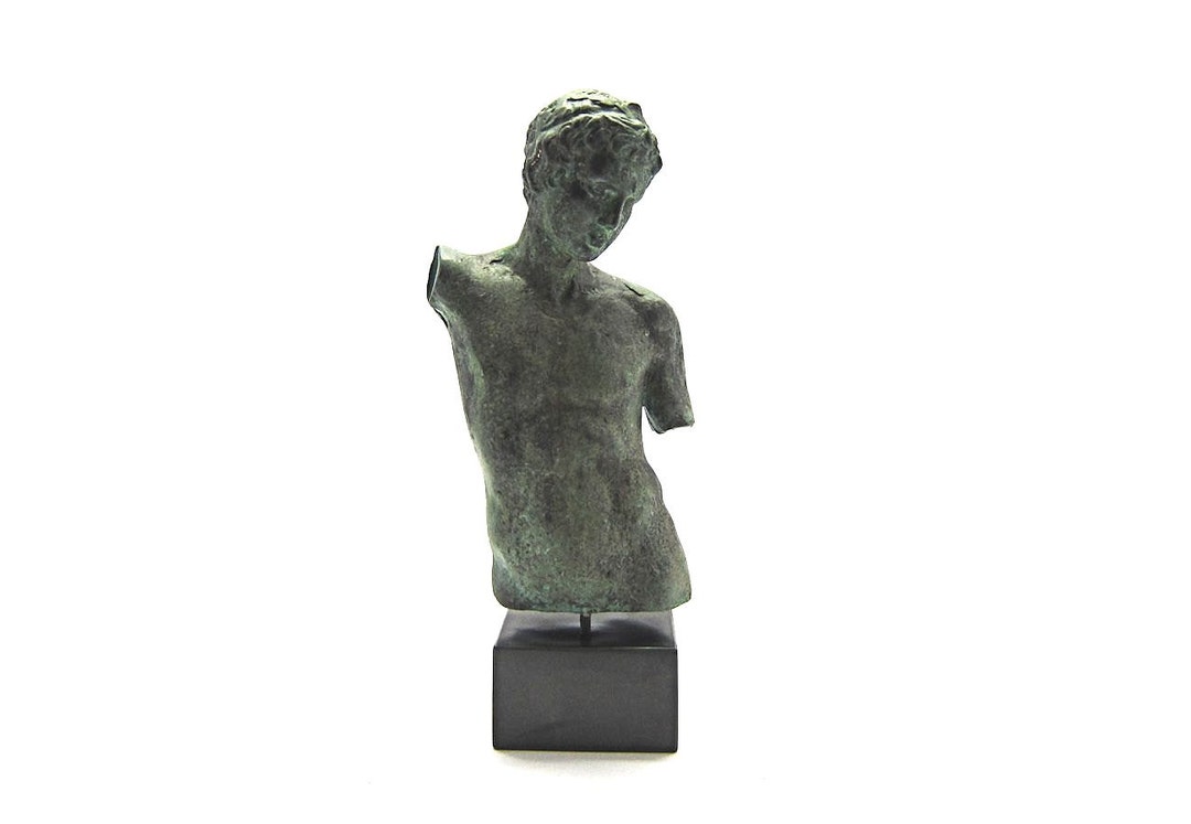 Greek Bronze Statue of Marathon Boy , Bust of Greek Sculpture From ...