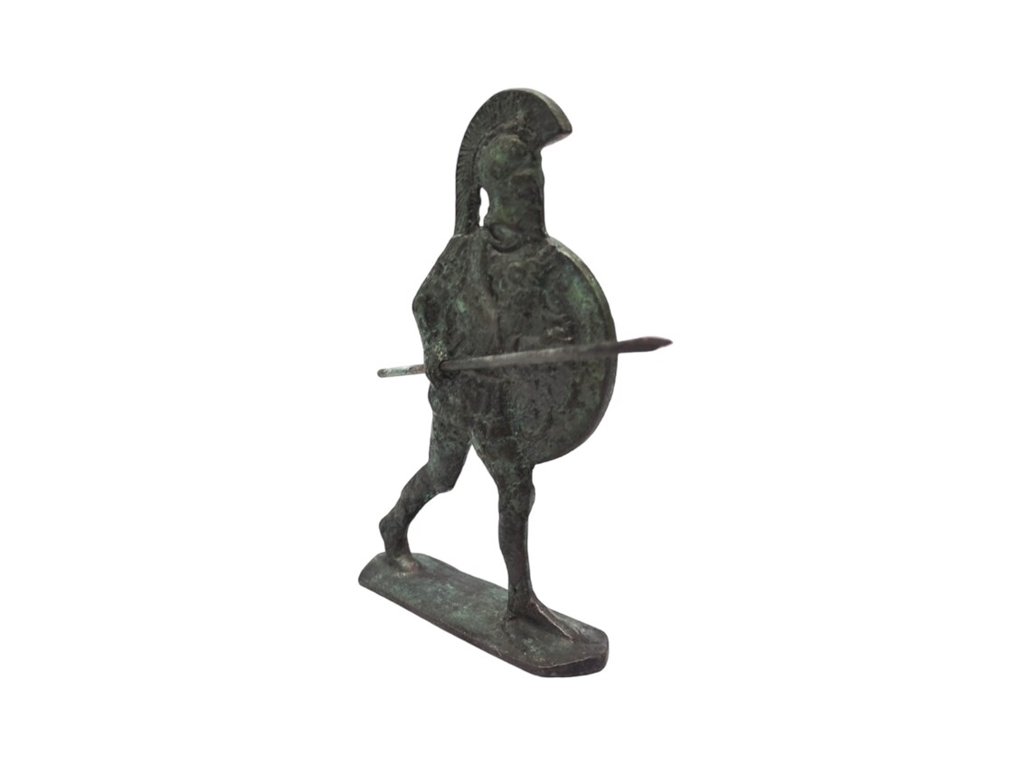 Bronze Statue of Greek Warrior , Bronze Greek Hoplite , Bronze ...