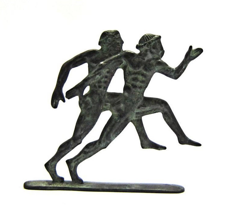 BiG Ancient Bronze sculpture Greek marathon runners Bronze | Etsy