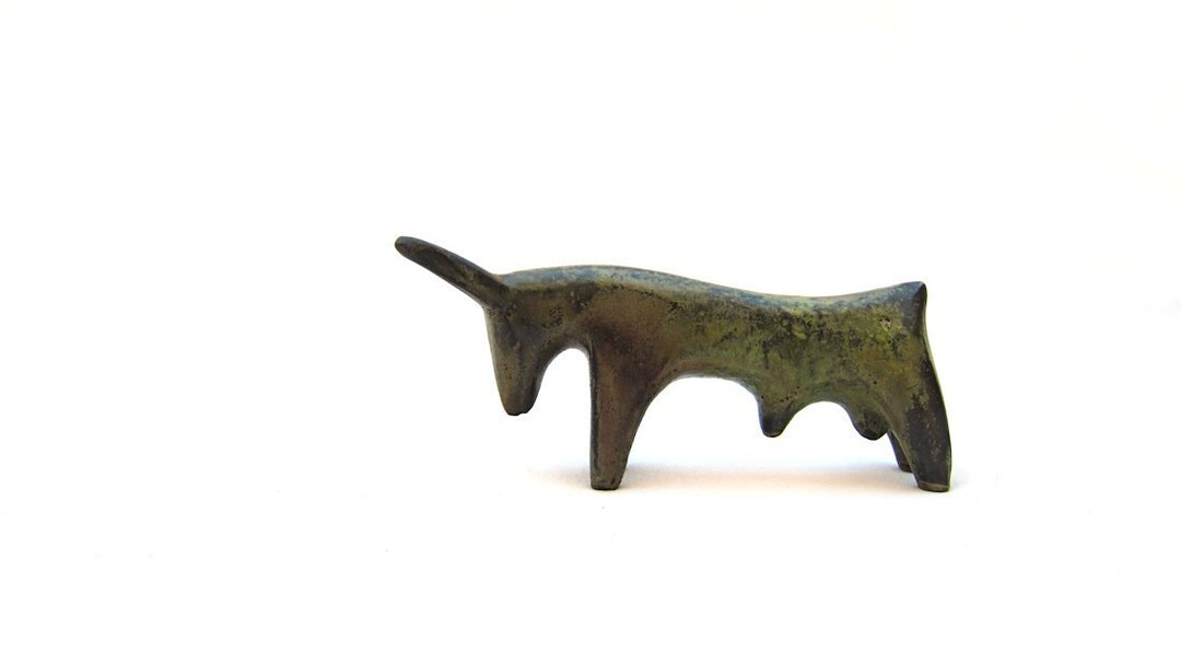Minoan Bull Bronze Museum Copy , Greek Metal Art Replica, Minoan Taurus ...