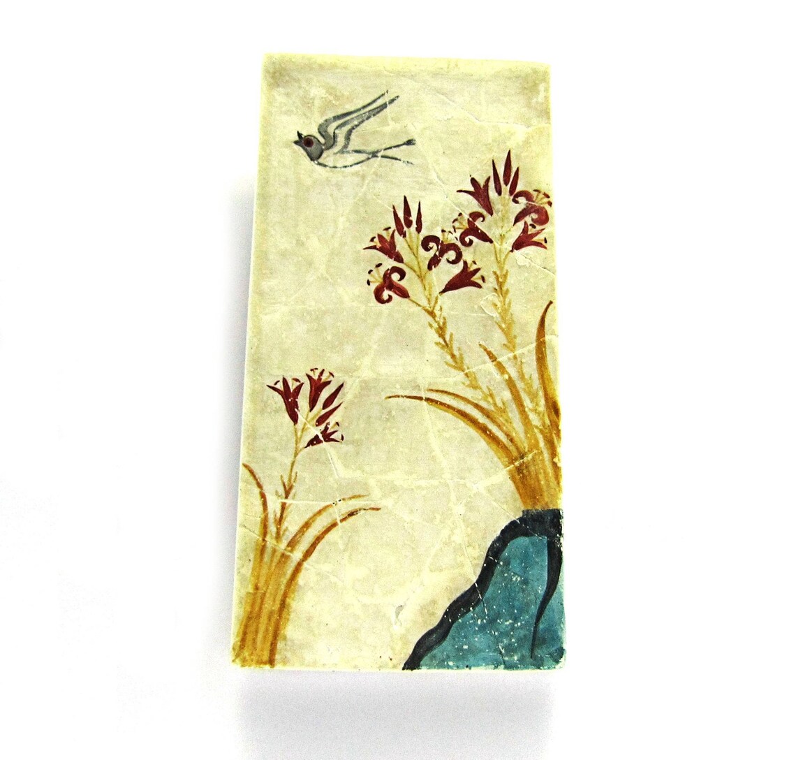 Minoan Spring Fresco Painting From Akrotiri Santorini Museum - Etsy