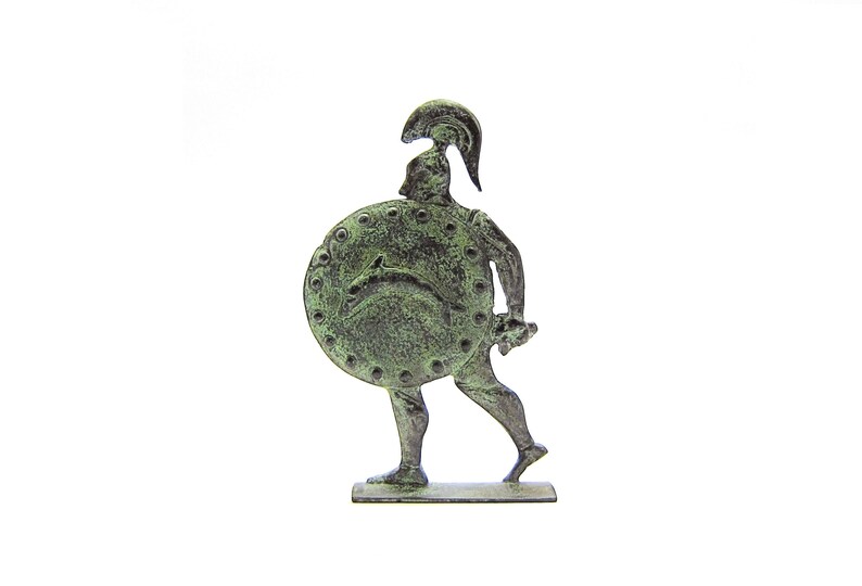 Bronze Statue of Greek Warrior Bronze Greek Hoplite Bronze - Etsy