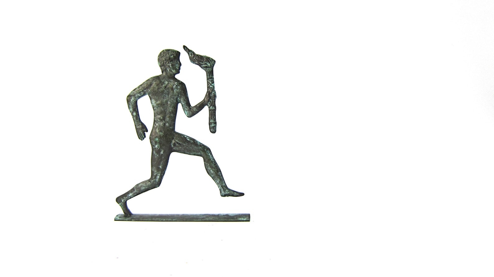 Bronze Sculpture Marathon Runner From Ancient Greece Greek | Etsy