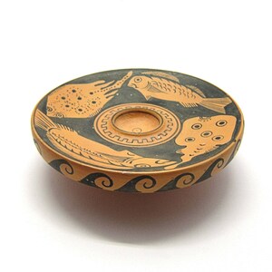 Ancient Fish Plate , Greek Vase , Attic Red Figure Fish Plate ...