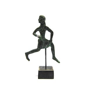 Bronze Running Spartan Woman , Greek Museum Reproduction of a Sculpture ...