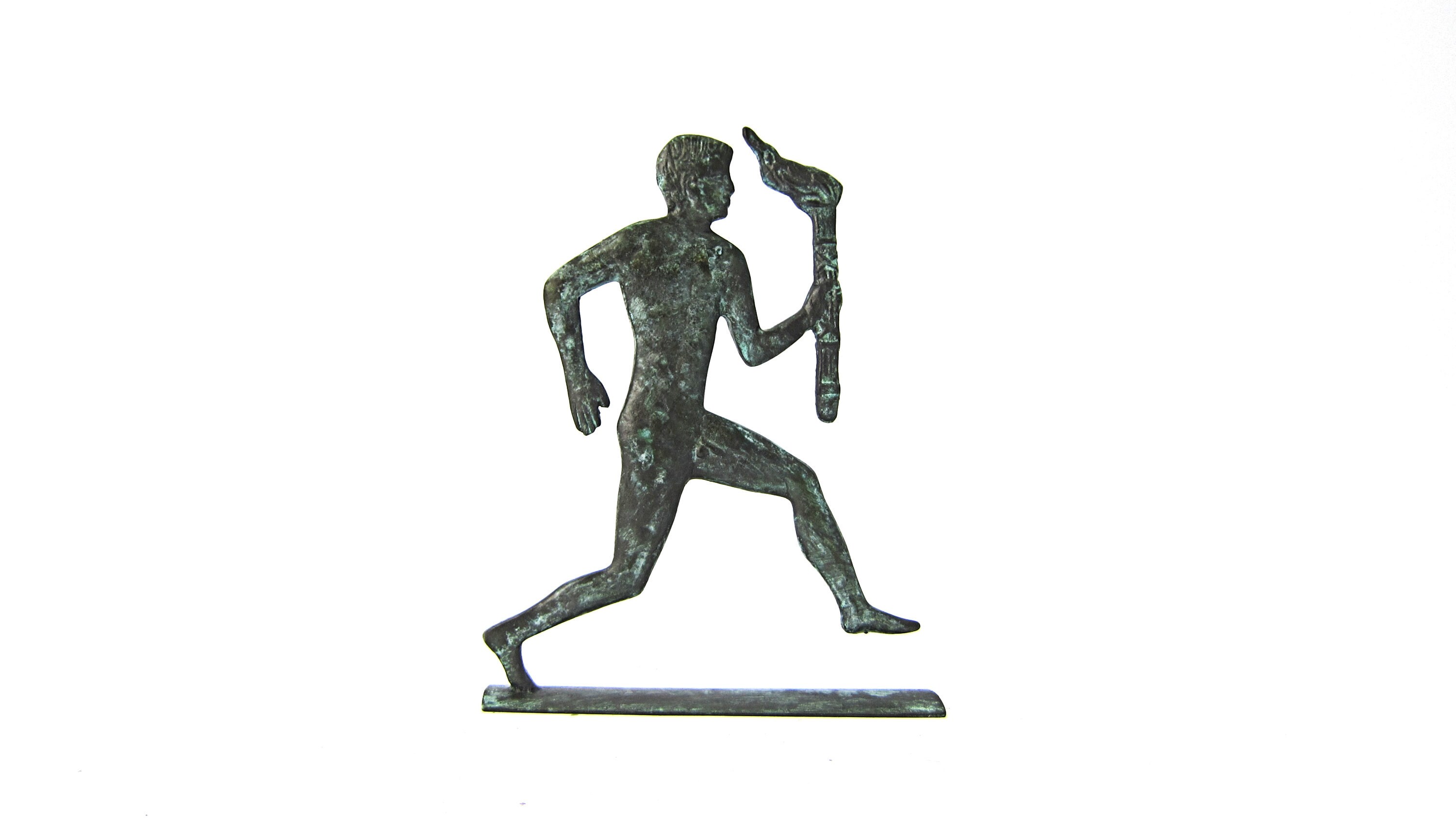 Bronze Sculpture Marathon Runner From Ancient Greece Greek - Etsy