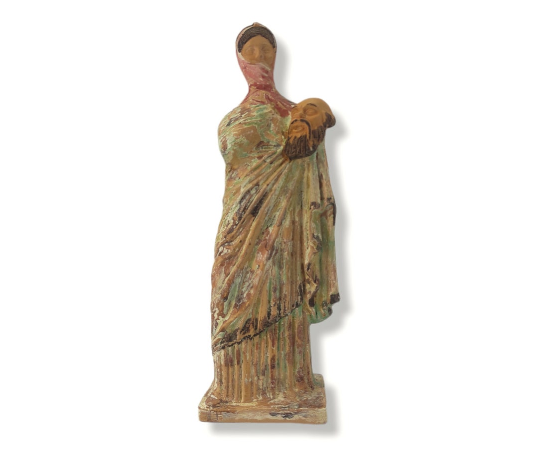 Tanagra Female Statues , Greek Museum Copy - Etsy